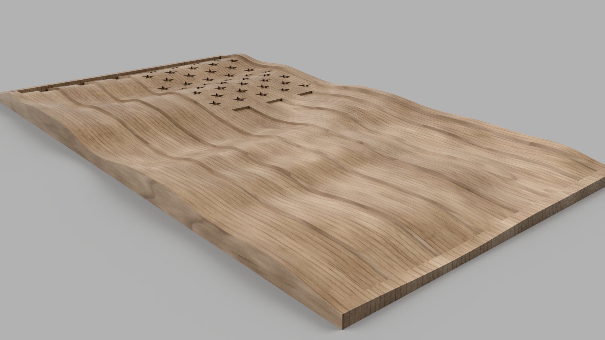 Wavy American Flag STL Files: CNC Woodworking (digital Download) - Etsy