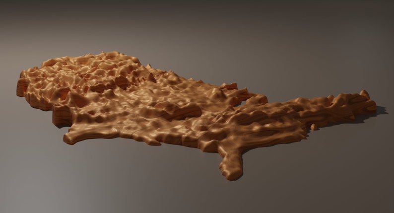 USA Topographic Map STL for CNC Milling - Etsy