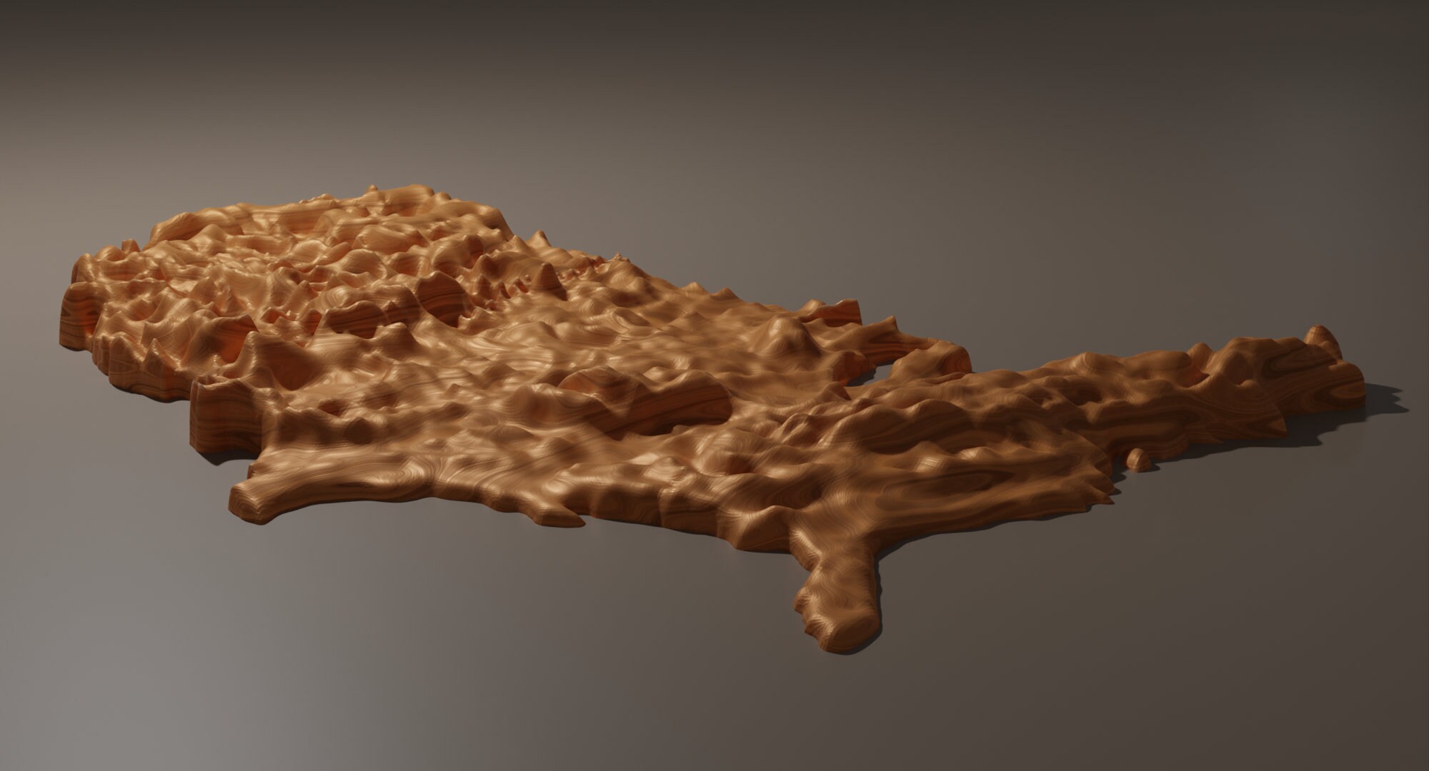 USA Topographic Map STL for CNC Milling - Etsy