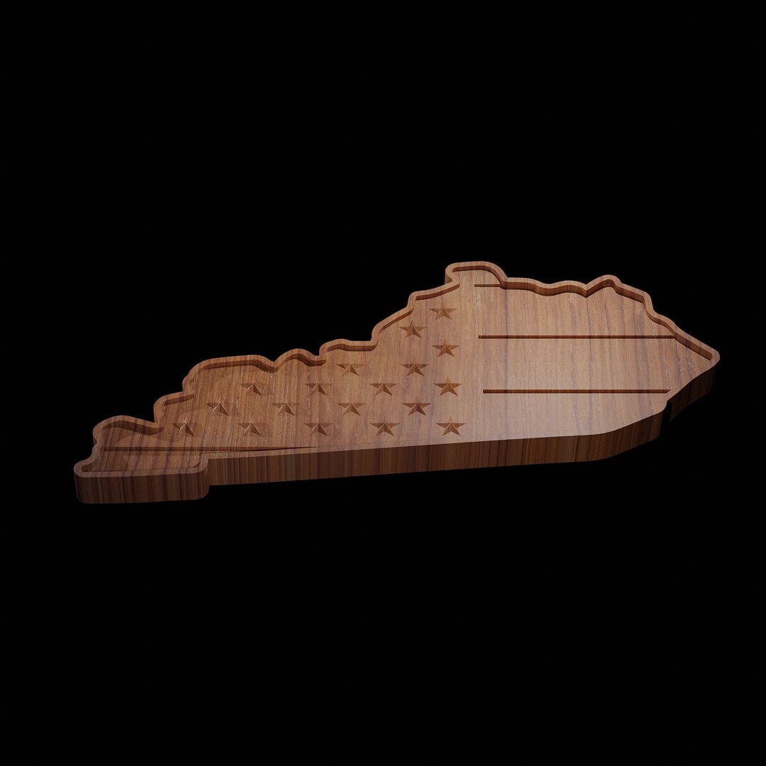 Kentucky - 3pk STL Files - State Shaped Flag - Etsy