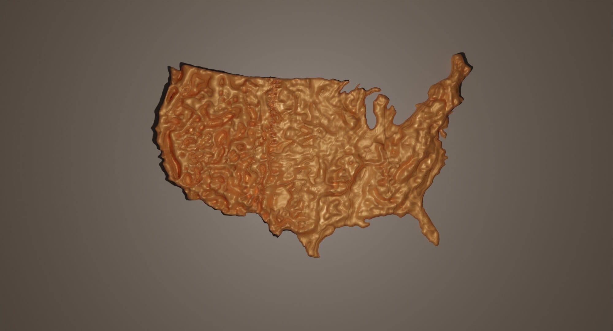 USA Topographic Map STL for CNC Milling - Etsy