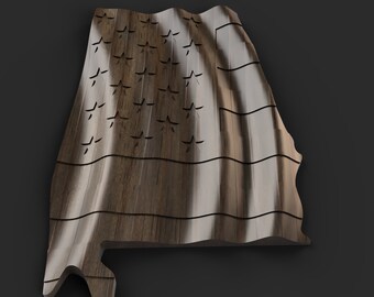 Flag Pack 1.5 1 0.5 Wavy Union Stars 3D STL File - Etsy