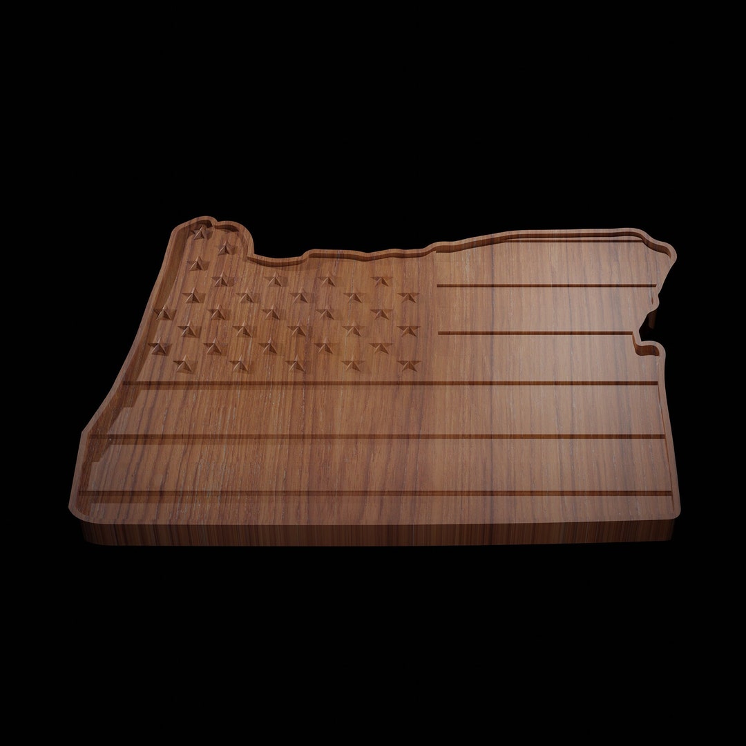 Oregon - 3pk STL Files - State Shaped Flag - Etsy