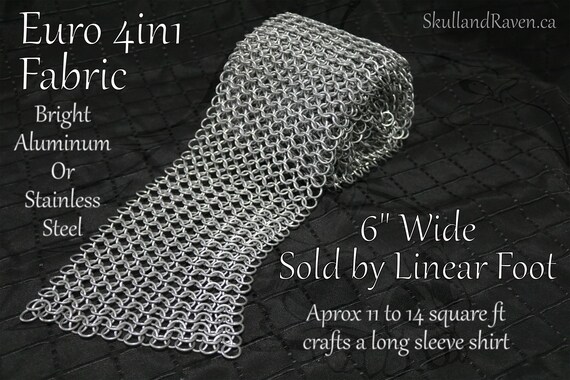 Euro Fabric Large 6 Wide 14ga 3/8 Bright - Etsy