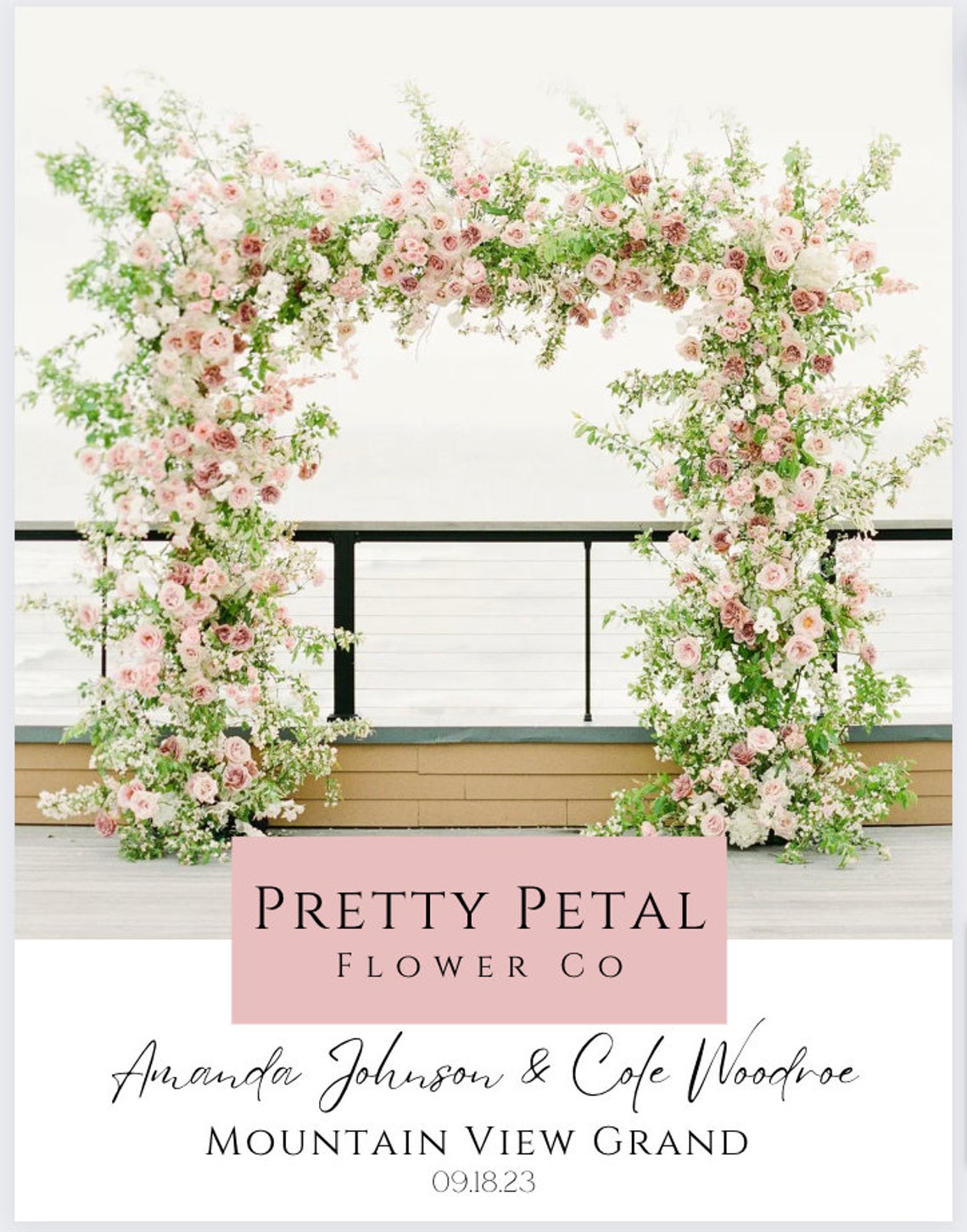 Floral Proposal Template on Canva - Etsy