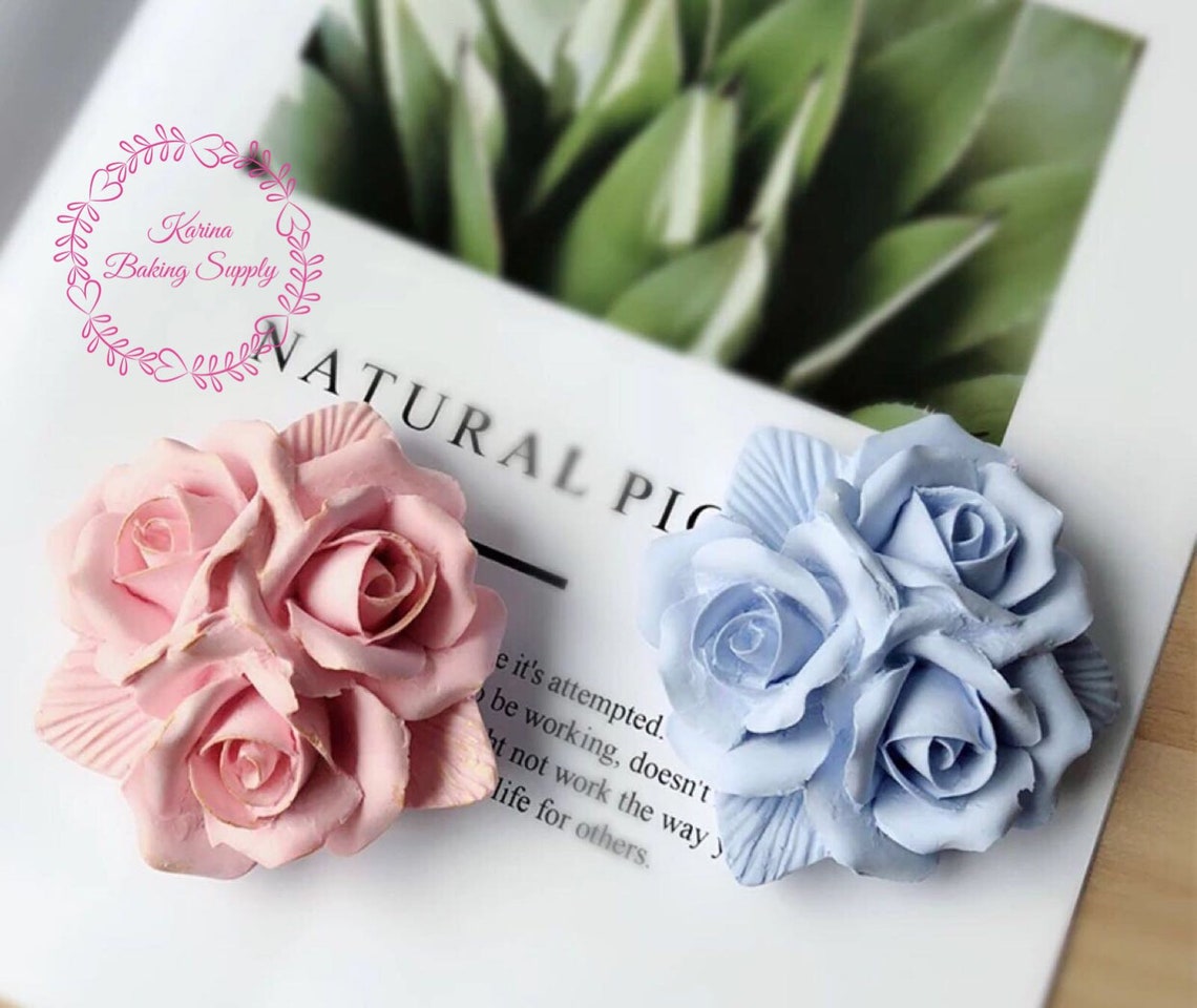 3D Rose Silicone Mold Rosefondant Mold Leaf Chocolate Mold - Etsy