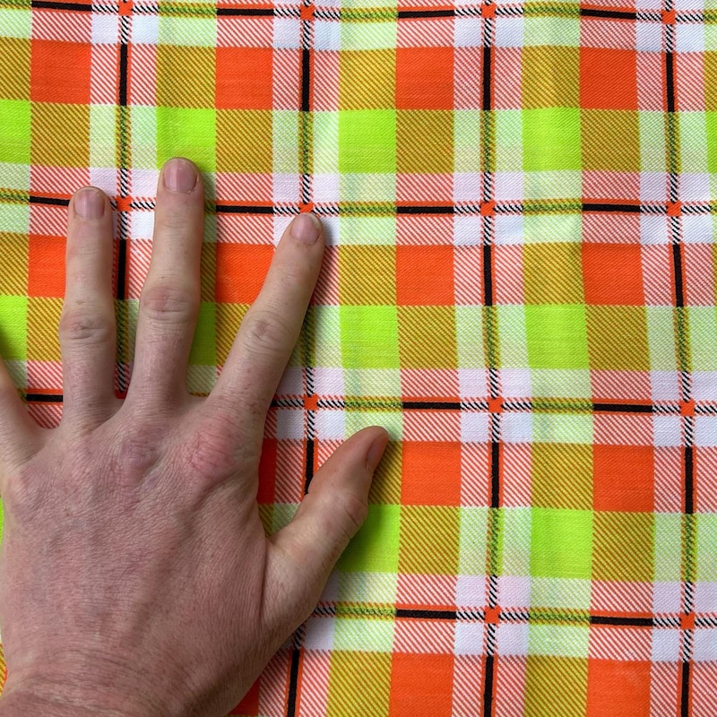 Neon Plaid - Etsy