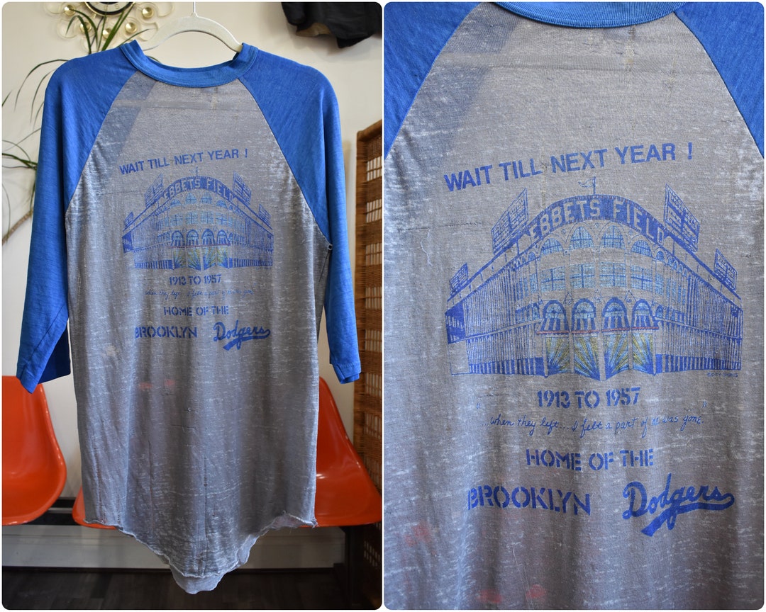 70s Shredded Threadbare Dodgers Ebbet's Field Baseball - Etsy