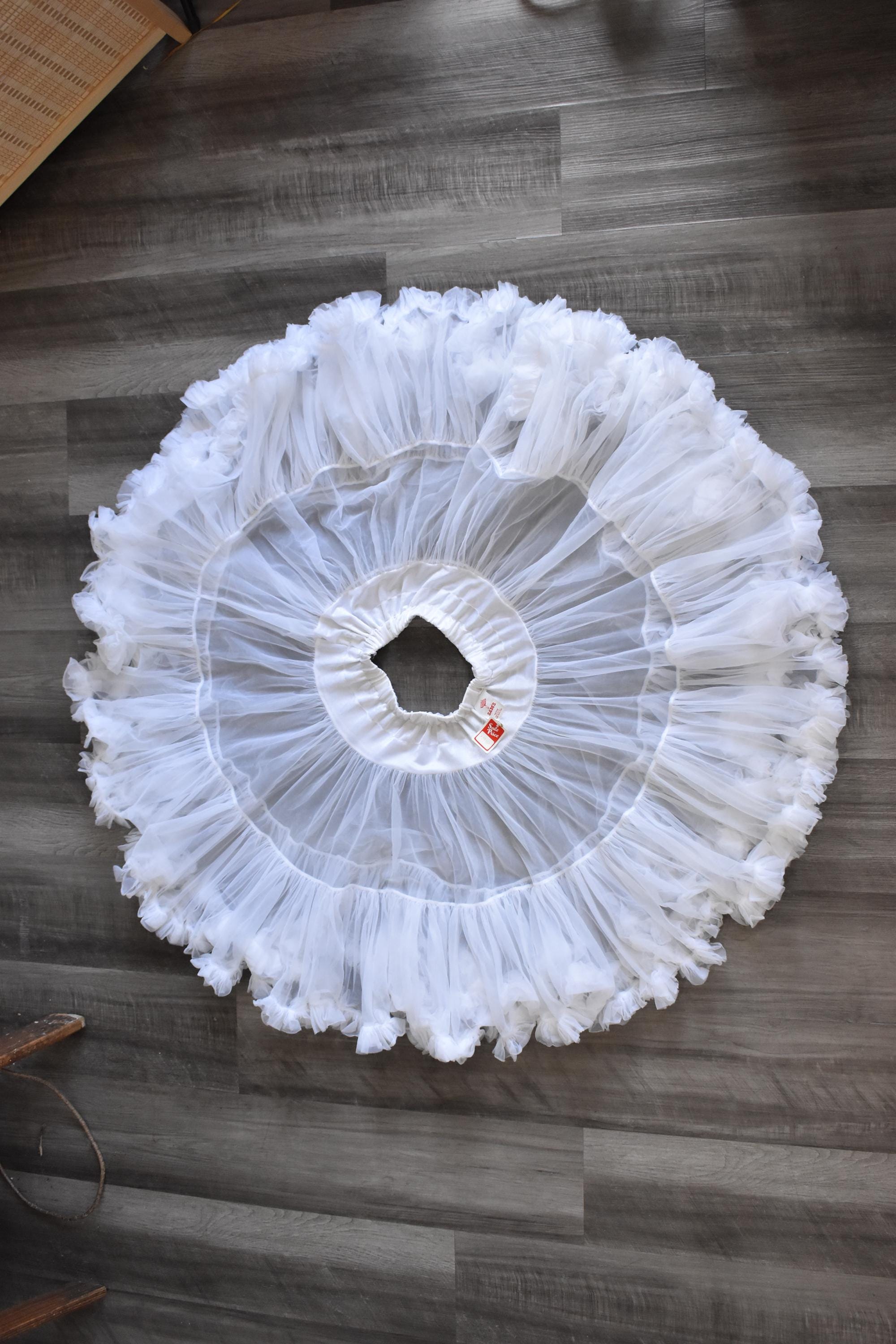 70s 80s Circle Skirt Crinoline Square Dance Petticoat Moulin Rouge ...