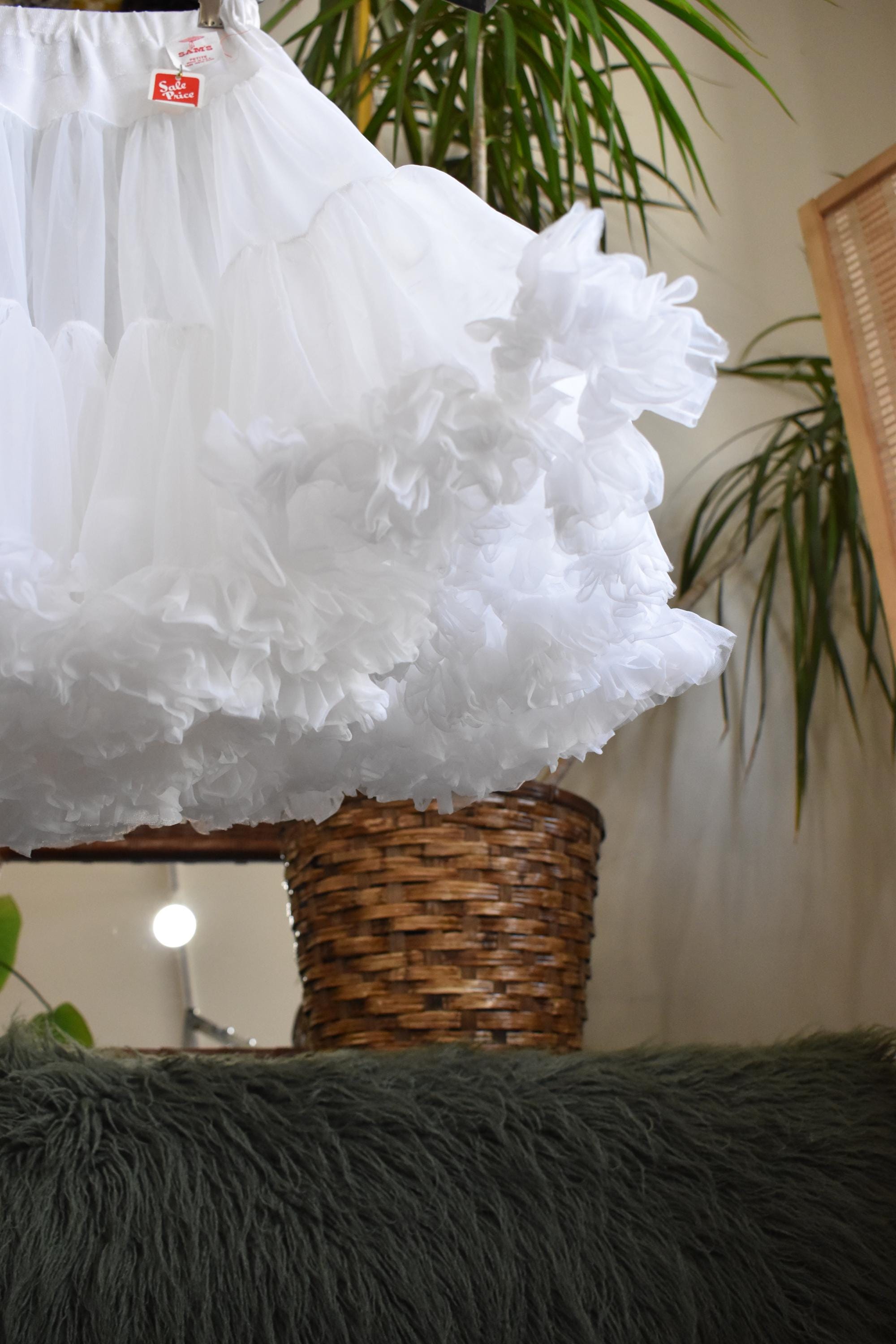70s 80s Circle Skirt Crinoline Square Dance Petticoat Moulin Rouge ...