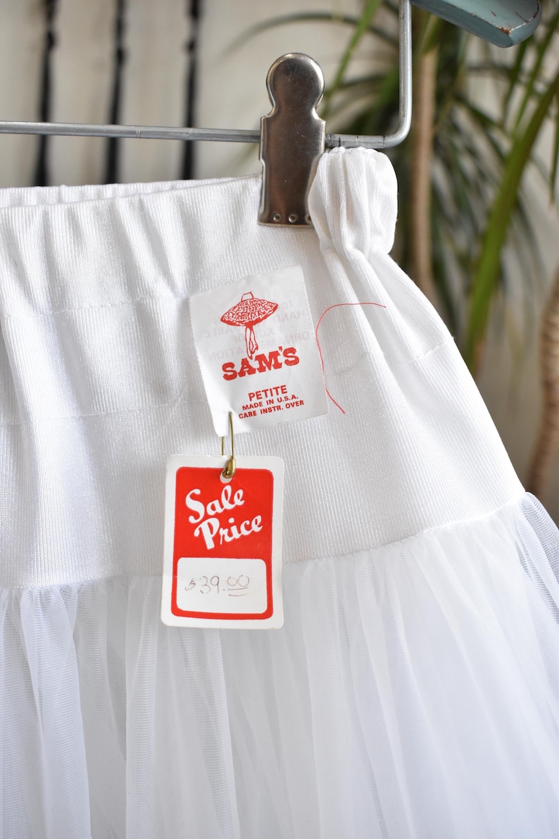 70s 80s Circle Skirt Crinoline Square Dance Petticoat Moulin Rouge ...