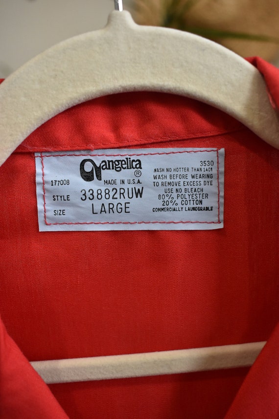 70s Workwear Jacket IGA Grocery Store Uniform Shirt L… - Gem