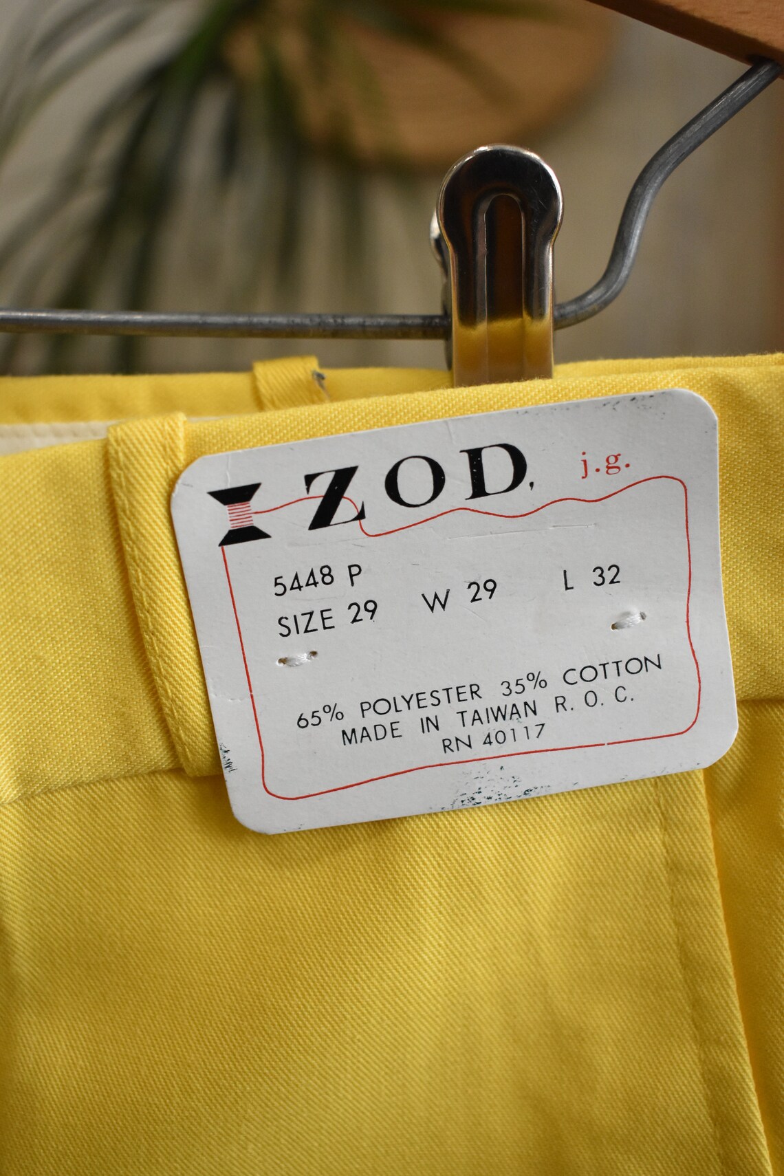 70s Lacoste Deadstock Lemon Yellow Bright Golf Pants // Straight Leg ...