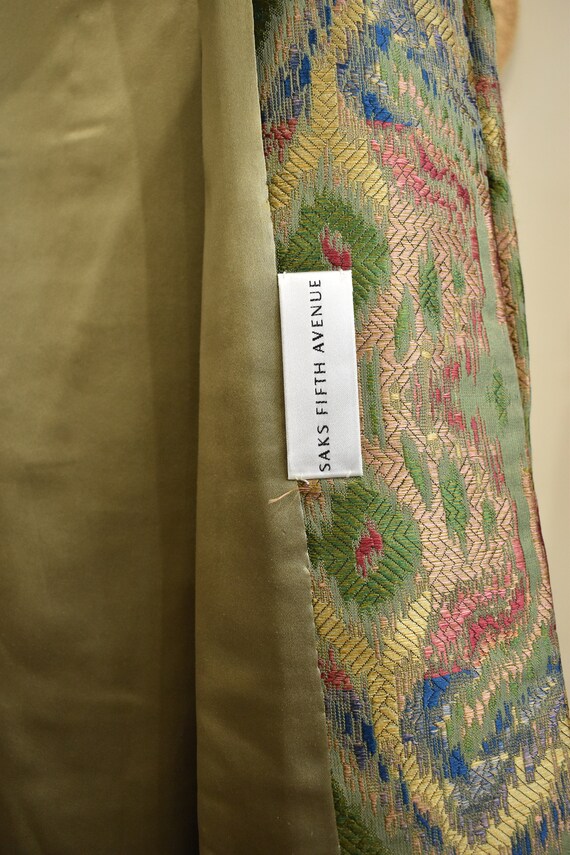 Vintage 60s 70s Bill Blass Brocade Spring Duster Jack… - Gem