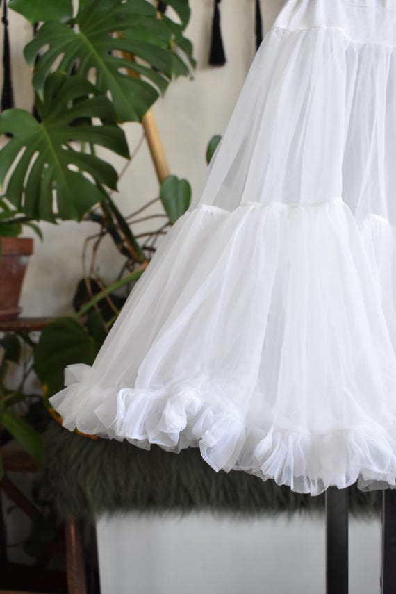 70s 80s Circle Skirt Crinoline Square Dance Petticoat… - Gem