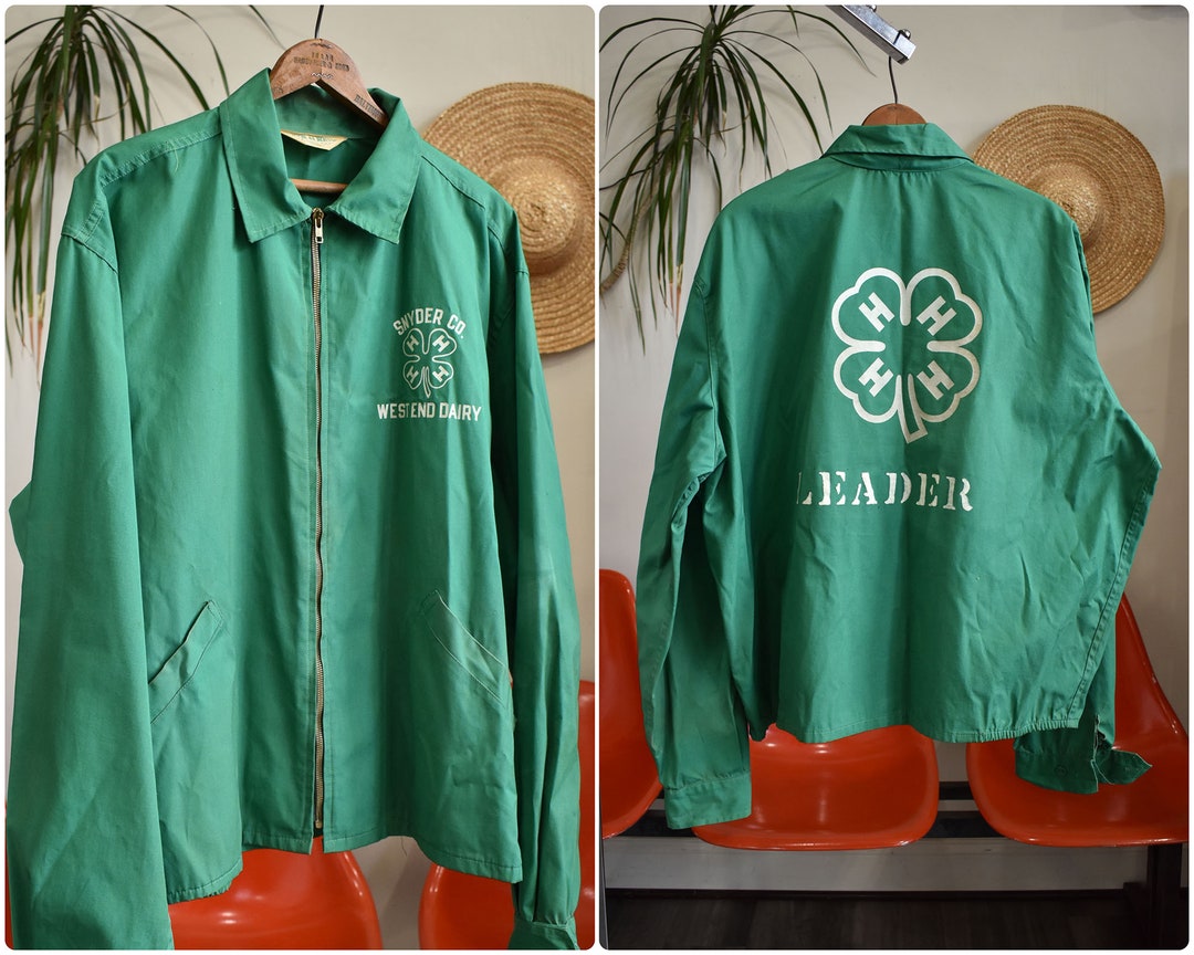 Vintage 1950s 4H Club Jacket // Dairy Farmer Midcentury All Cotton ...