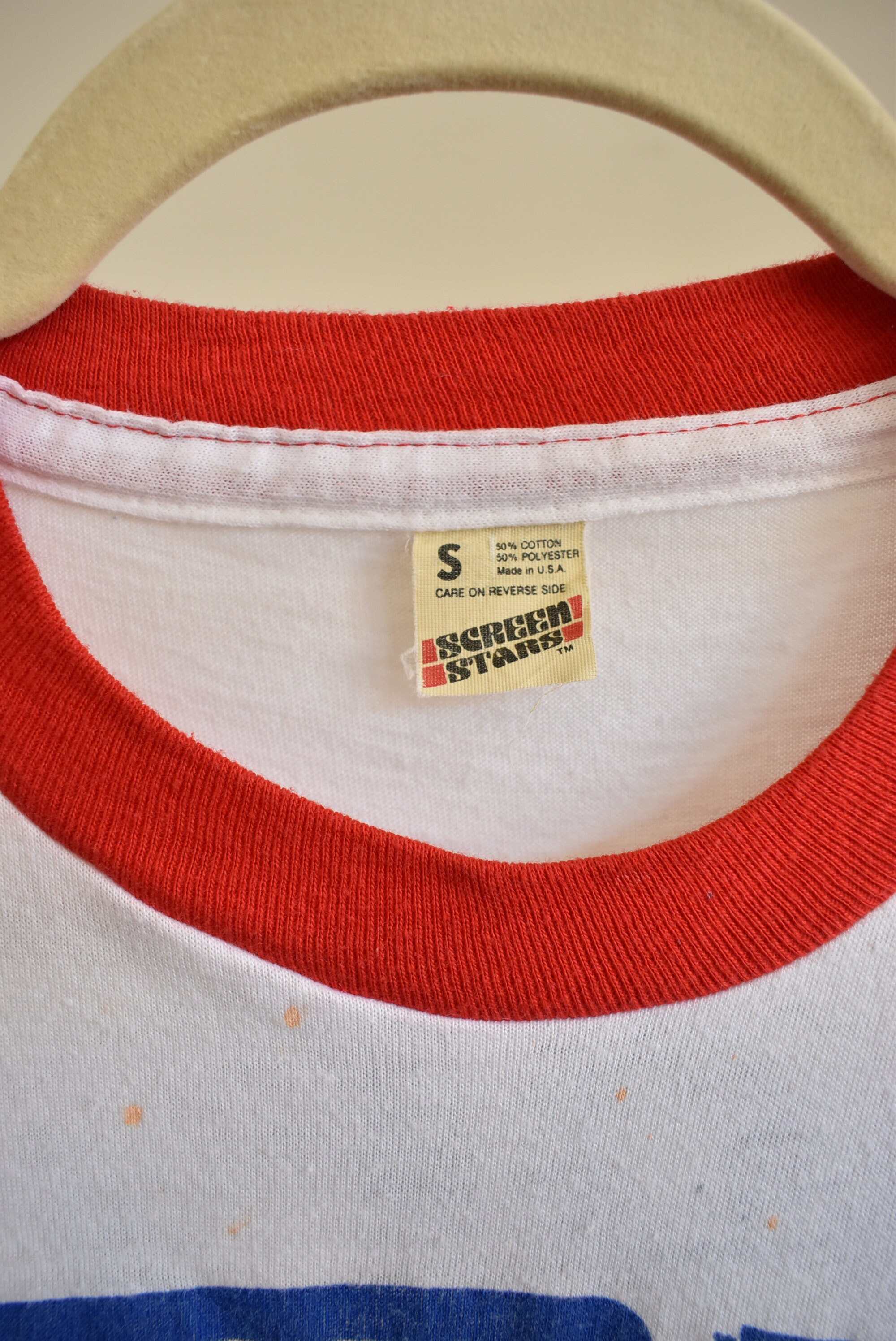 Vintage 1980s BMX Bike Funway Track Ringer Tee Shirt // Paint | Etsy