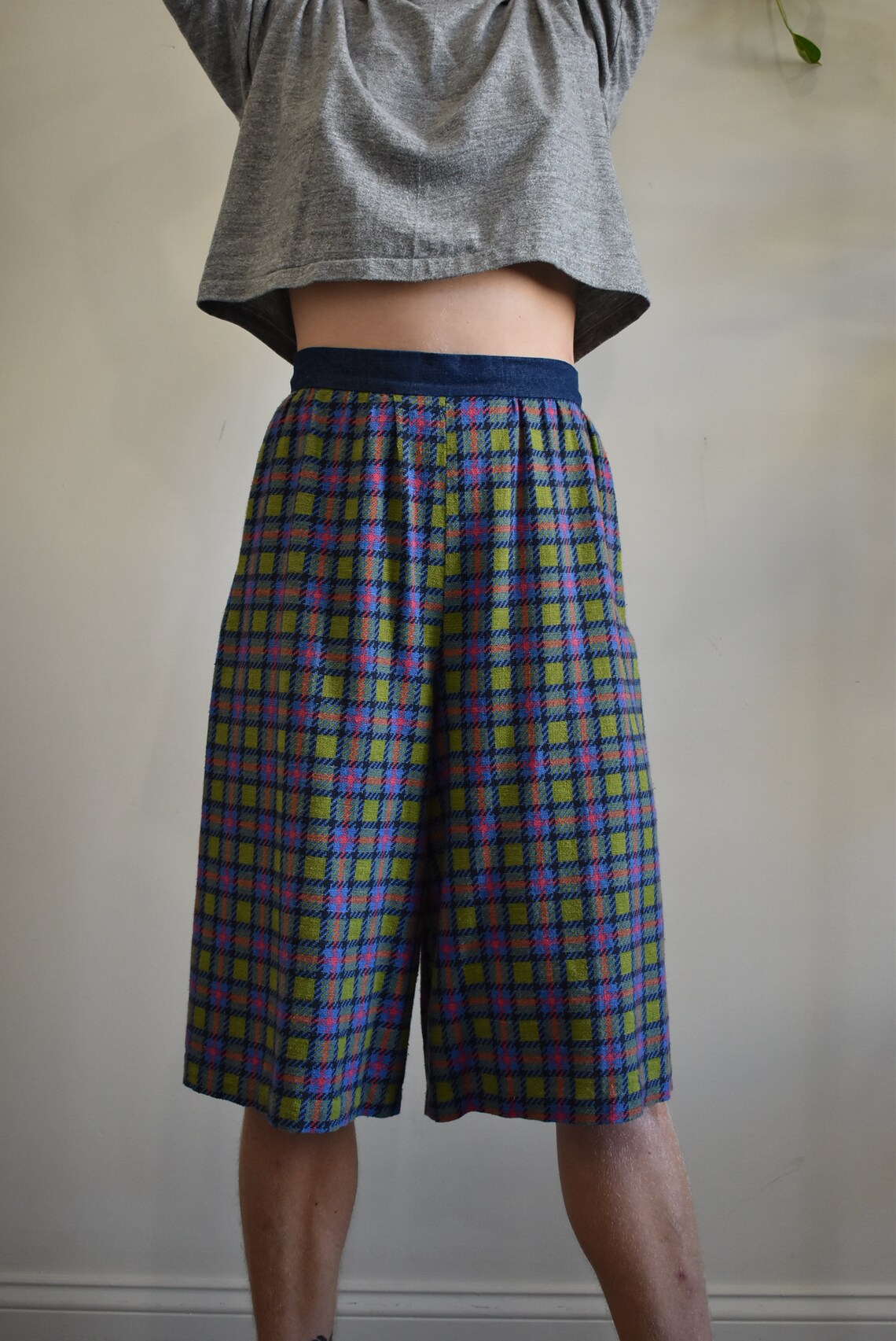 60s Peter Pan Collar Mod Tunic W Matching Wide Leg Culottes Slacks and ...