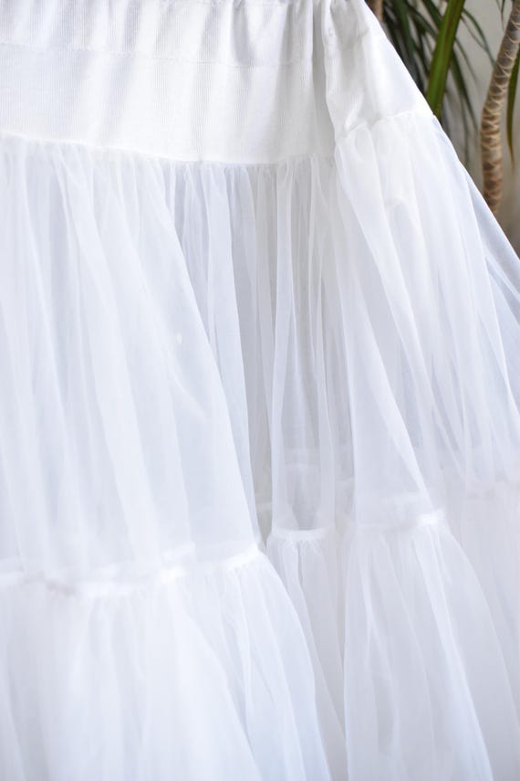 70s 80s Circle Skirt Crinoline Square Dance Petticoat… - Gem