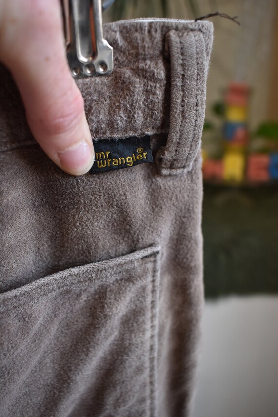 60s Mr Wrangler Velour Western Flares // 1960s Bluebe… - Gem