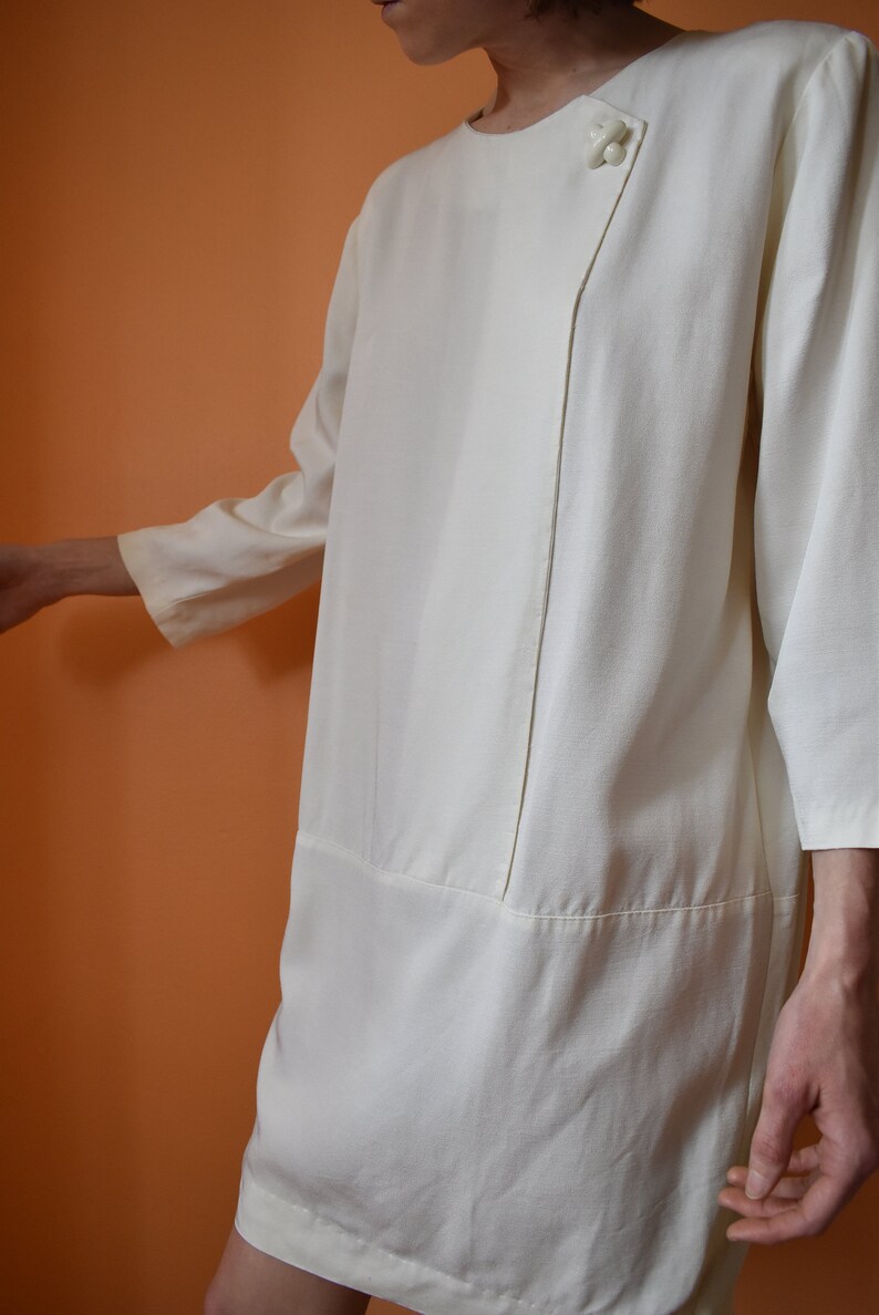 80s Minimalist Sack Dress // Fits All // Vintage 1980s 1990s - Etsy