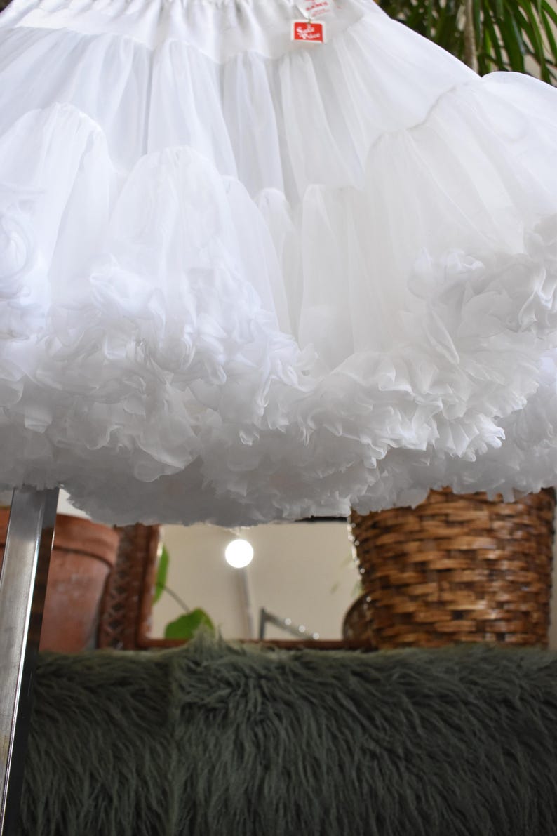 70s 80s Circle Skirt Crinoline Square Dance Petticoat Moulin Rouge ...