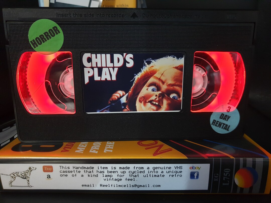 Retro VHS Lamp,child's Play Chucky,night Light!amazing Gift Idea for ...