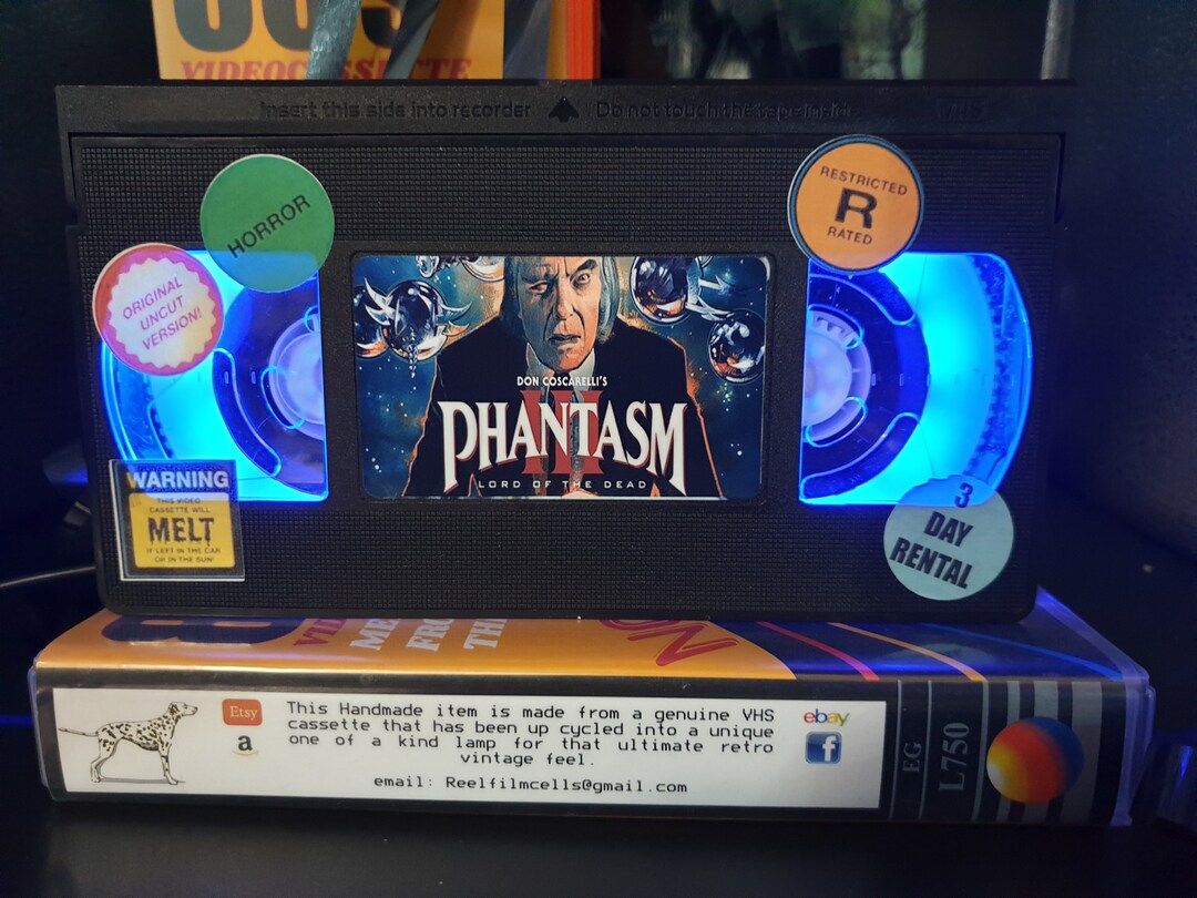 Retro VHS Lamp, Phantasm , Top Quality Amazing Gift for Any Movie Fan ...