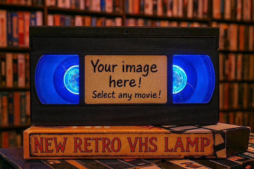 Handmade Retro VHS Lamp: Upcycled Movie Night Light - Etsy