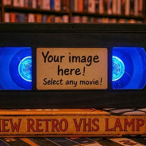 Handmade Retro VHS Lamp: Upcycled Movie Night Light - Etsy