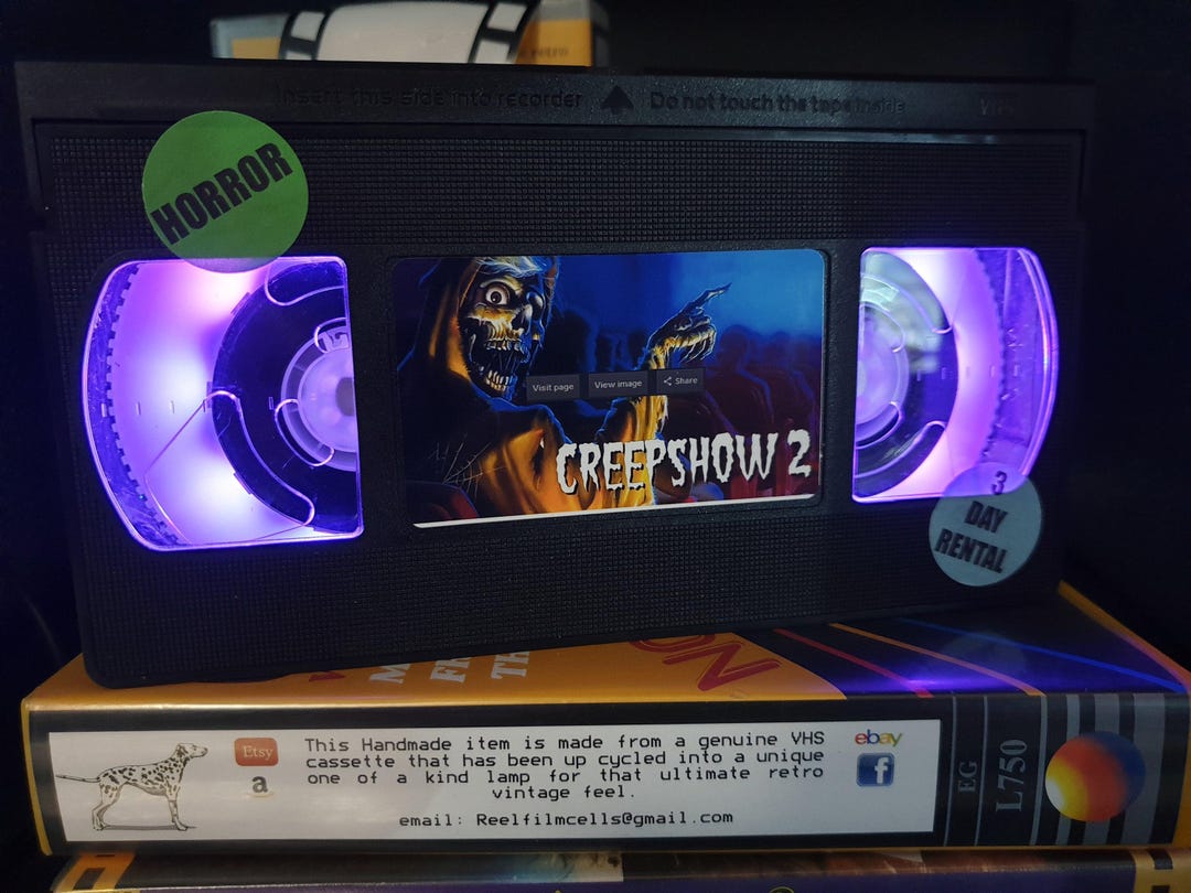 Retro VHS Lamp,creepshow 2,night Light!amazing Gift Idea for Any Movie ...