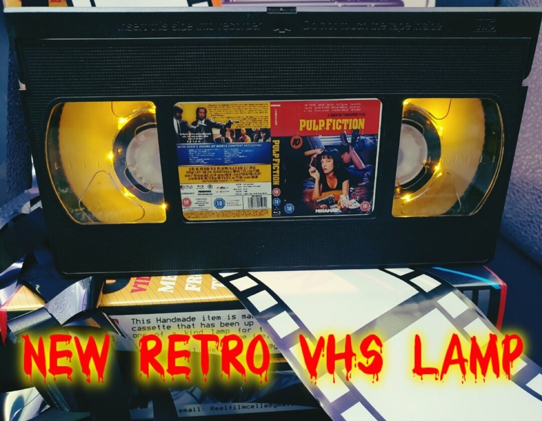 Retro VHS Lamp Pulp Fiction Quentin Tarantino,night Light Stunning ...