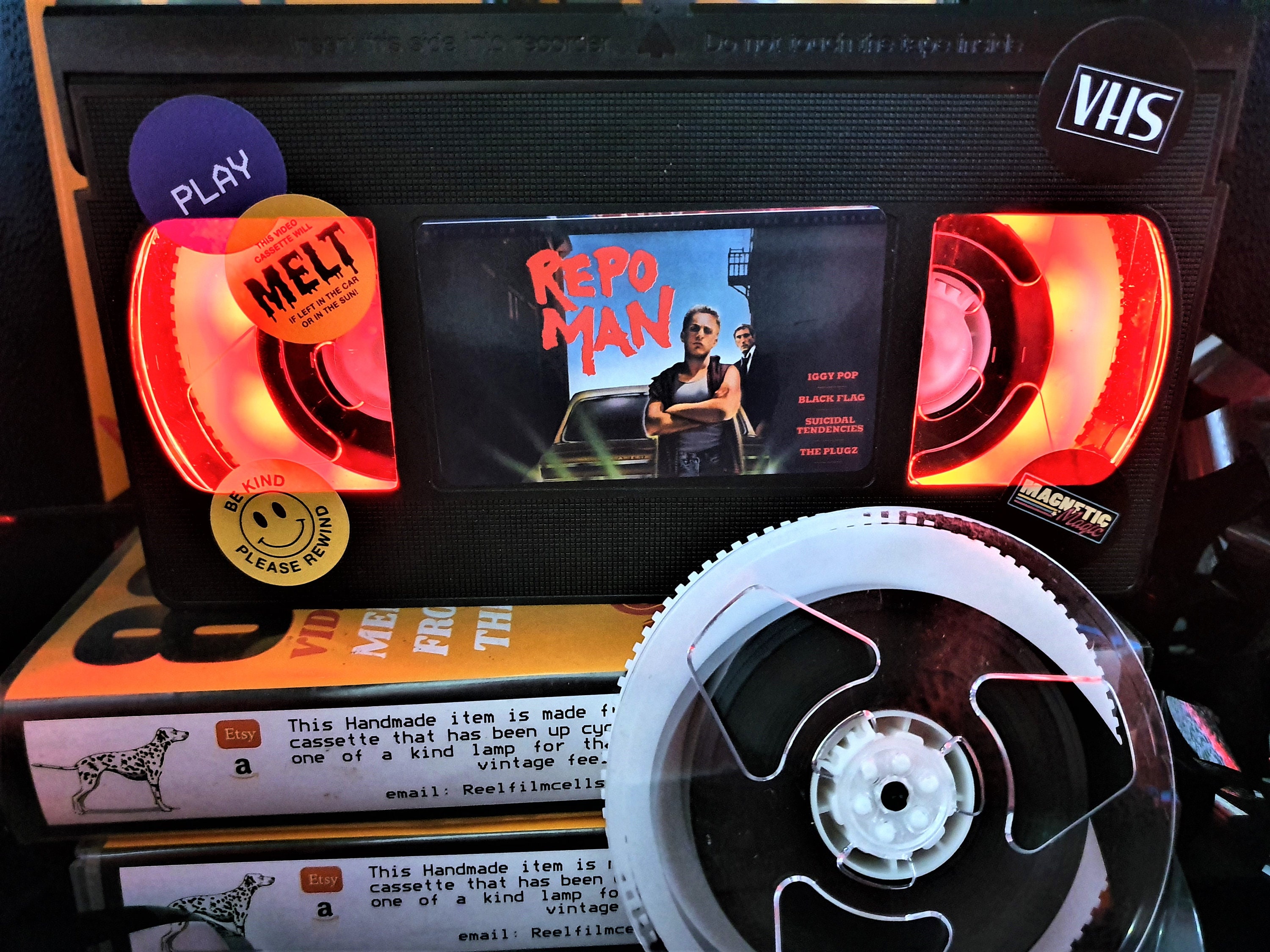 Repo Man Classic Retro VHS Tape Night Light table lamp | Etsy