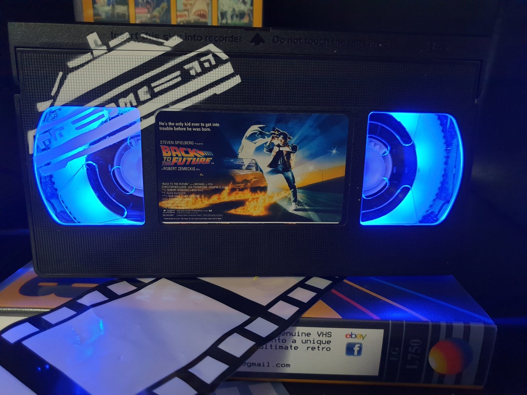 Retro VHS Night Light Table Lamp,back to the Future With Art Work ...