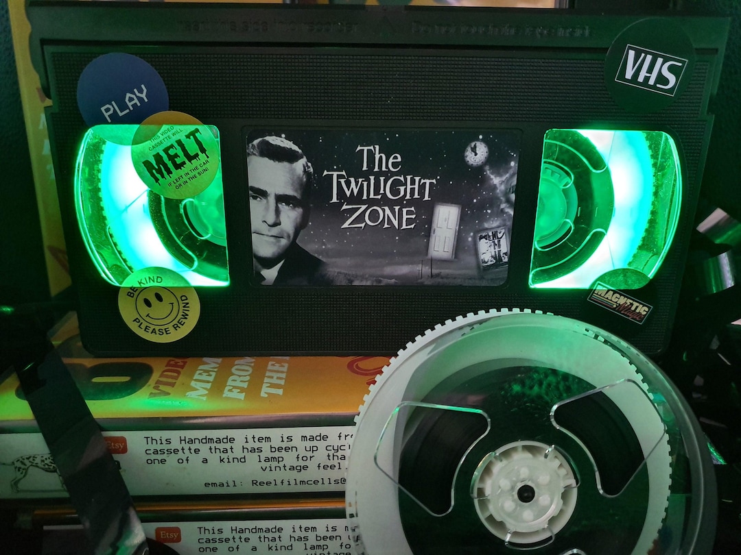 The Twilight Zone Classic VHS Tape Night Light Table Lamp Stunning L@@k ...