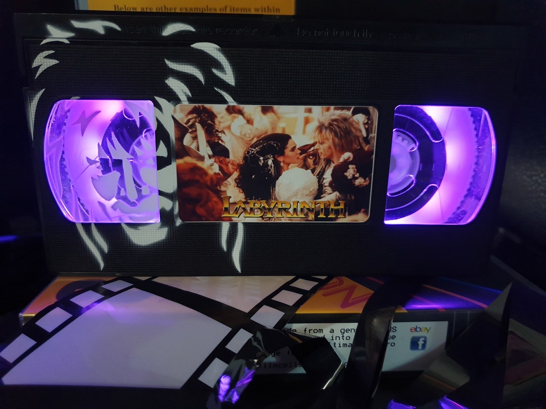 Retro VHS Night Light Table Lamp,labyrinth With Art Work!amazing Gift ...