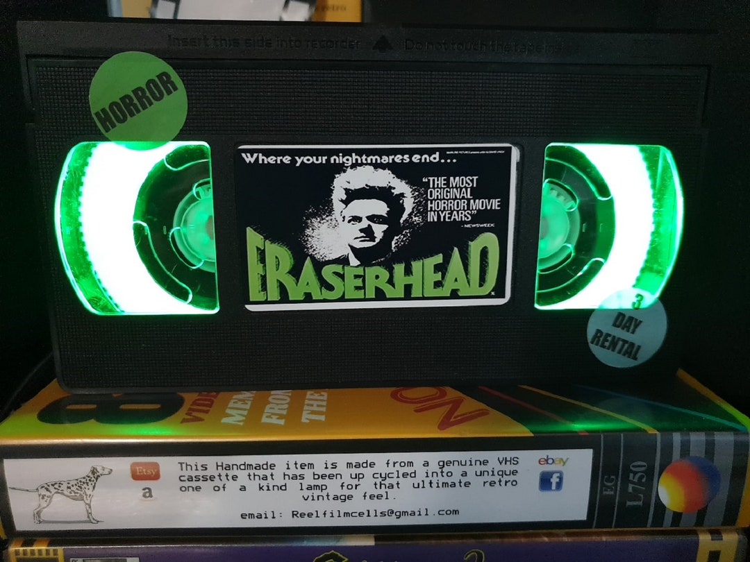 Retro VHS Lamp,eraserhead!amazing Gift Idea for Any Movie Fan,man Cave ...