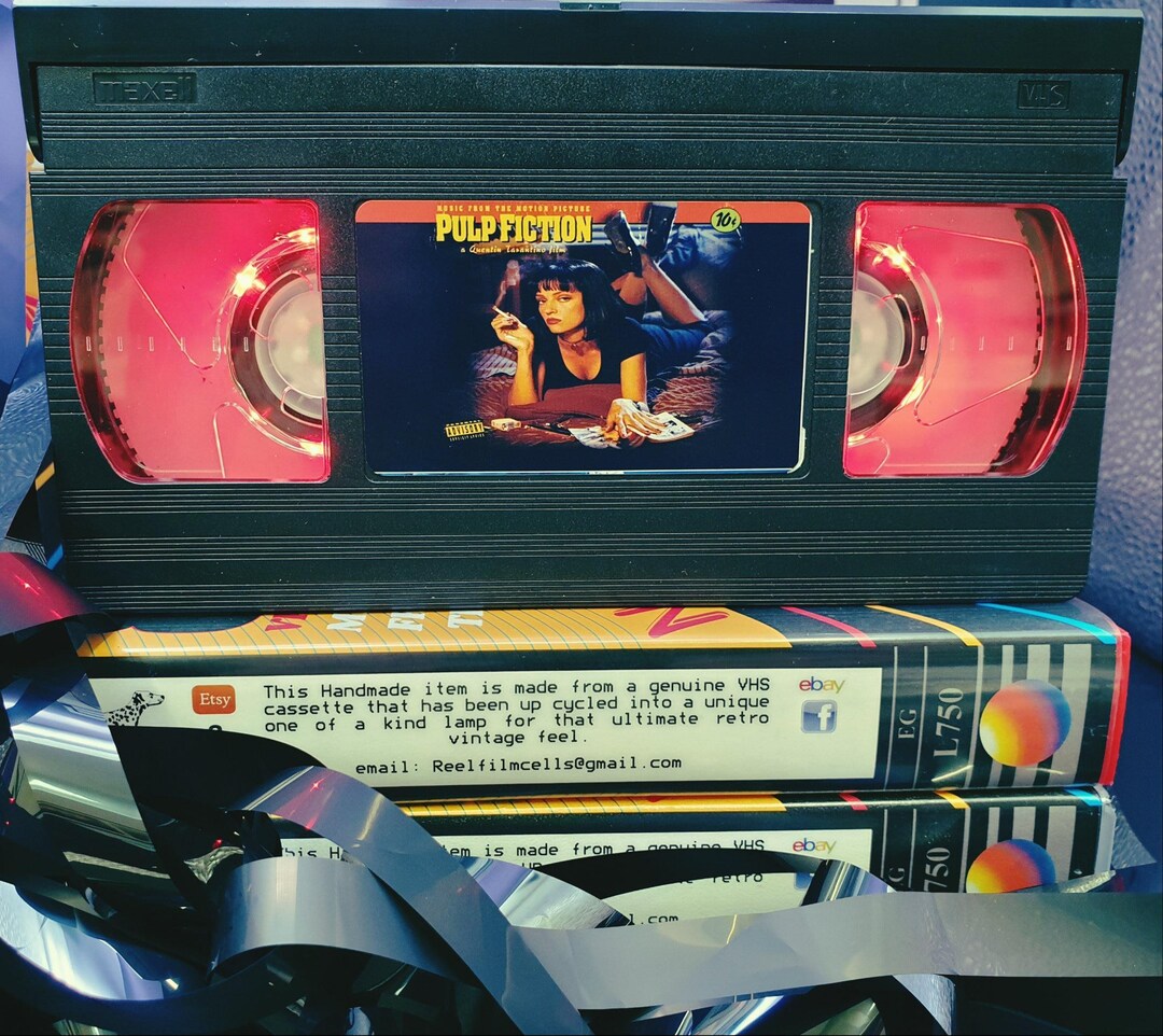 Pulp Fiction VHS Lamp: Retro Movie Night Light, Collectible Gift - Etsy