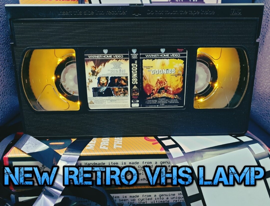 Retro VHS Lamp,the Goonies,night Light Stunning Collectible, Top ...