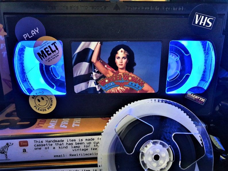 Wonder Woman Retro VHS Night Light Table Lamptop Quality - Etsy
