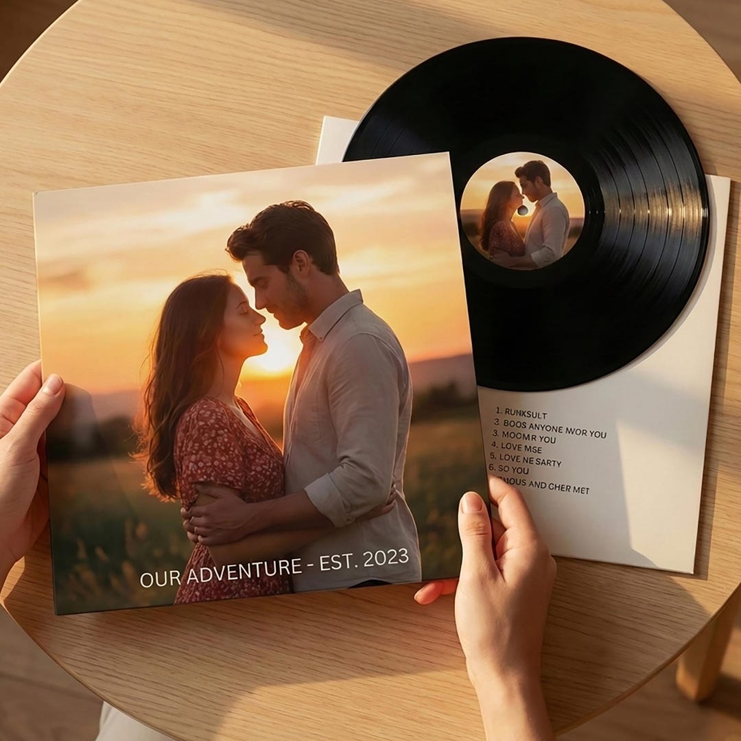 Custom Vinyl Record and Cover: Personalized Music Gift. Fast Production ...