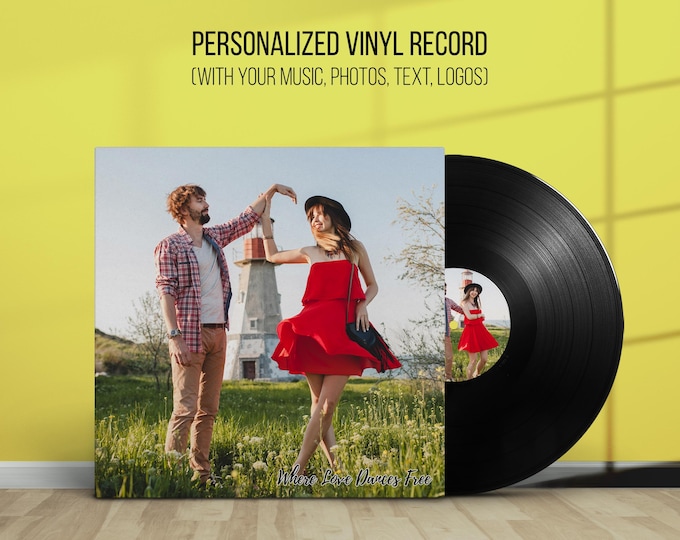 Custom 12" Vinyl Record Playlist Pictures on Cover and Labels ...