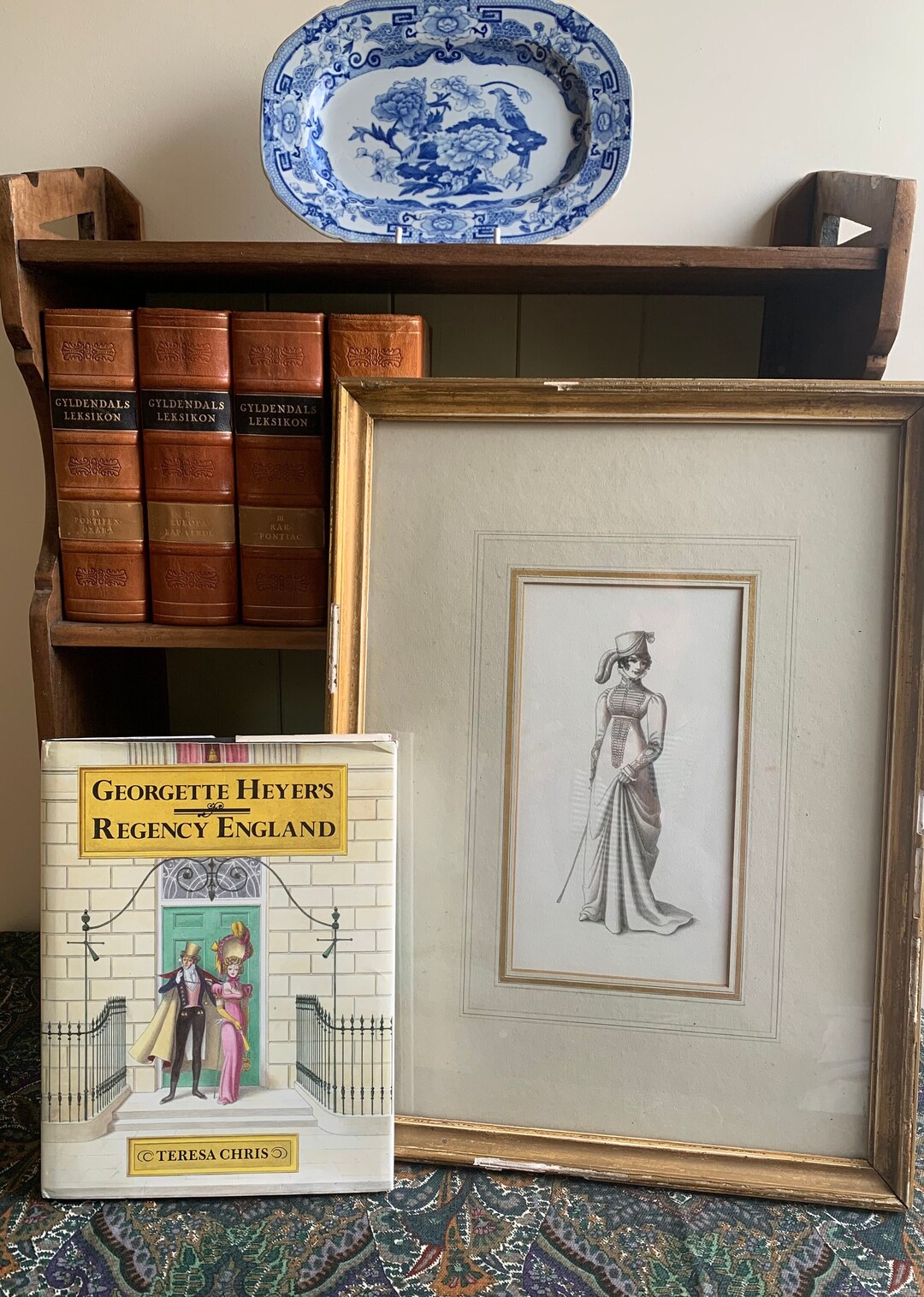 Original Pencil Sketch by Arthur Barbosa of Regency Lady, Commissioned ...