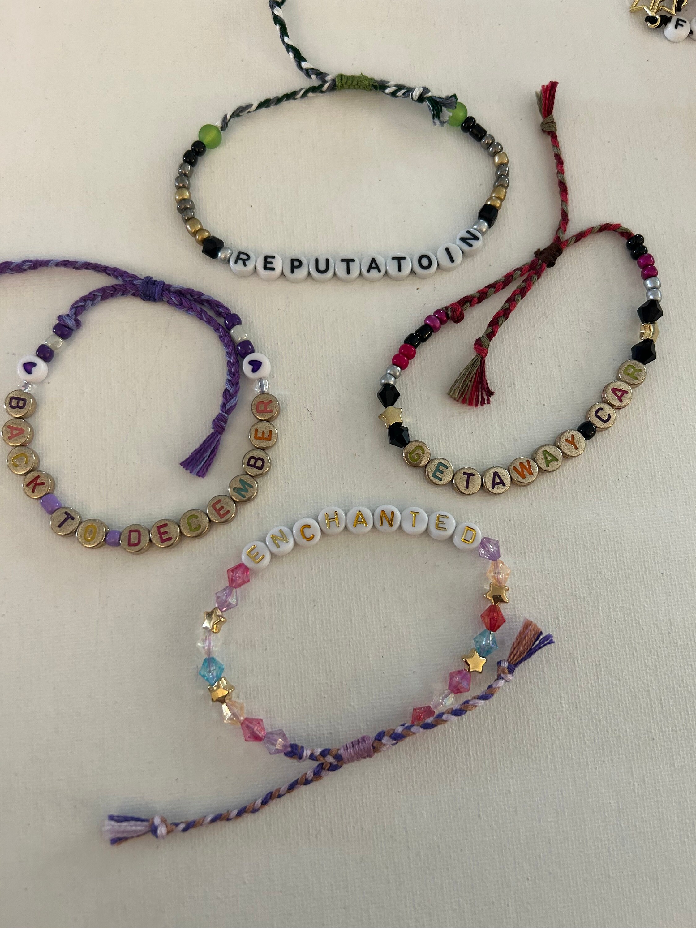 Customizable Taylor Swift Eras Tour Friendship Bracelets, Adjustable - Etsy