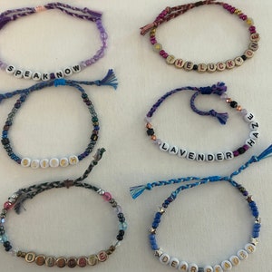 Customizable Taylor Swift Eras Tour Friendship Bracelets, Adjustable - Etsy