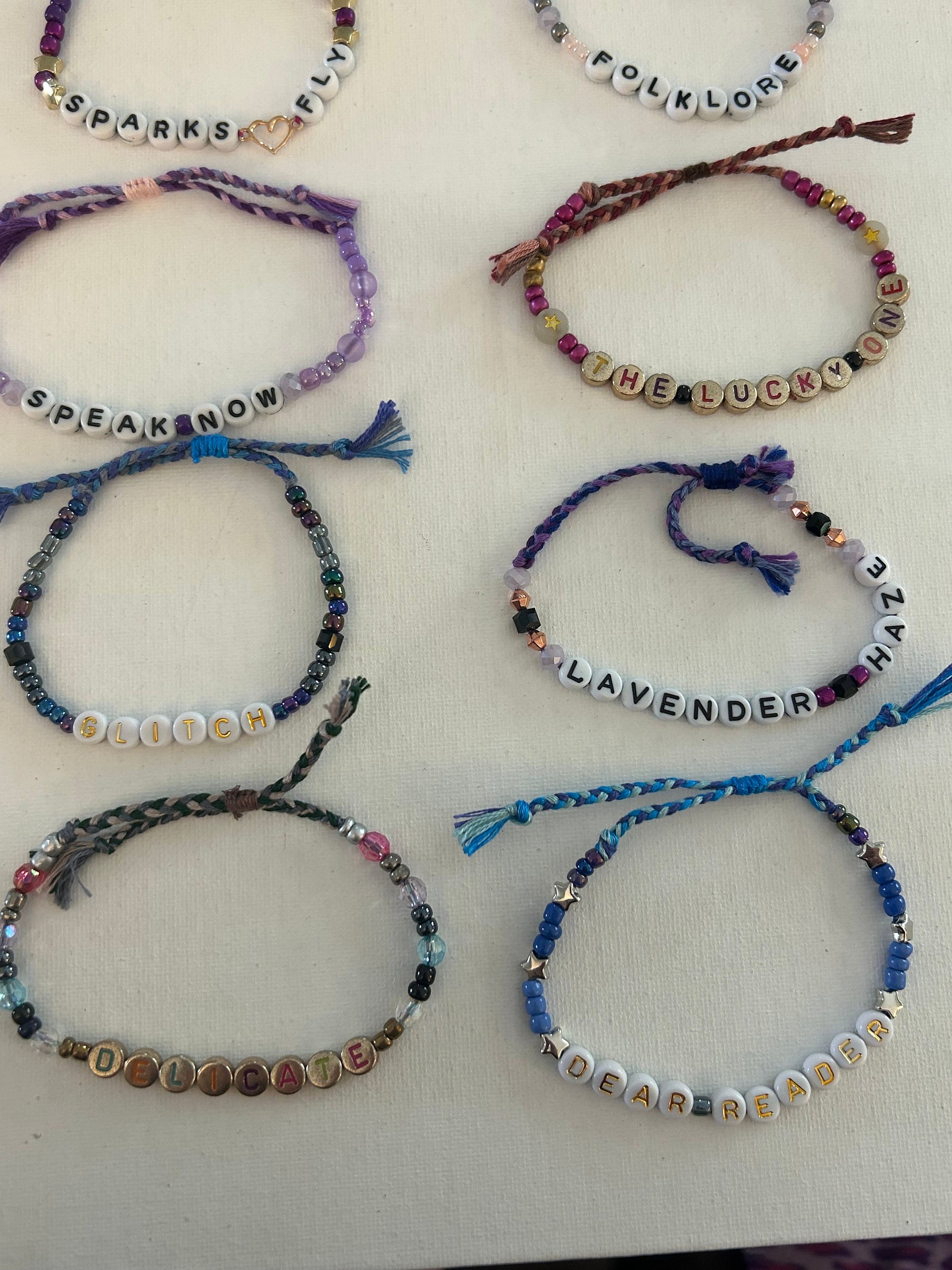 Customizable Taylor Swift Eras Tour Friendship Bracelets, Adjustable - Etsy