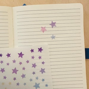 Cute Stars Sticker, Sticker Collection, Stars , Sticker Sheet, Star ...