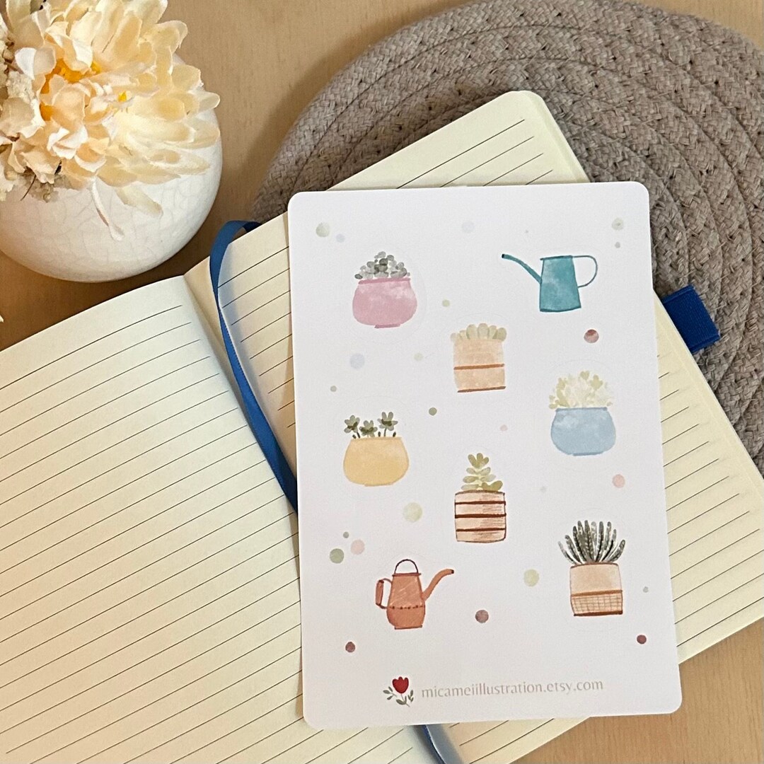 Plants Sticker Sheet for Bullet Journal House Plants Sticker for ...