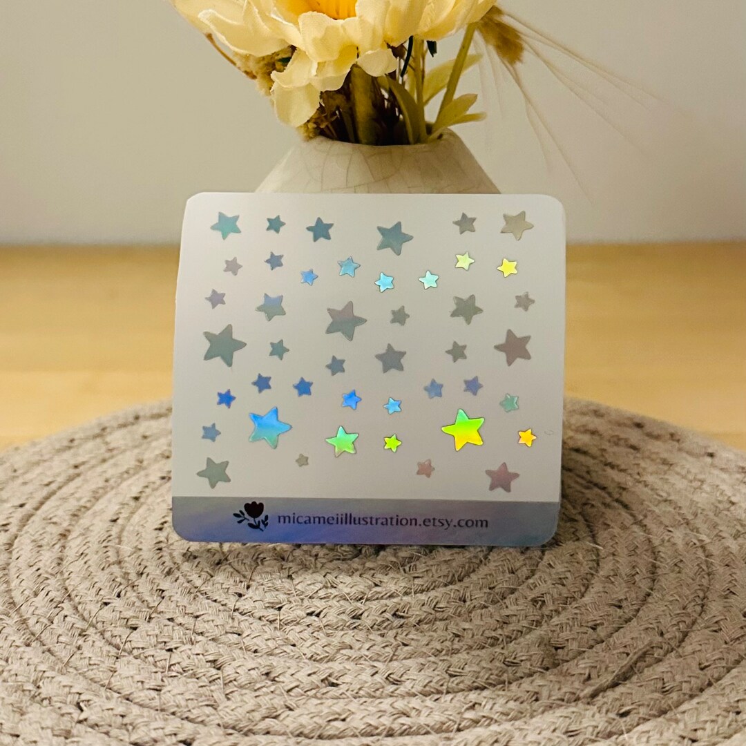 Sparkle Sticker, Cute Glitter Sticker Set, Bullet Journal Sticker Sheet ...