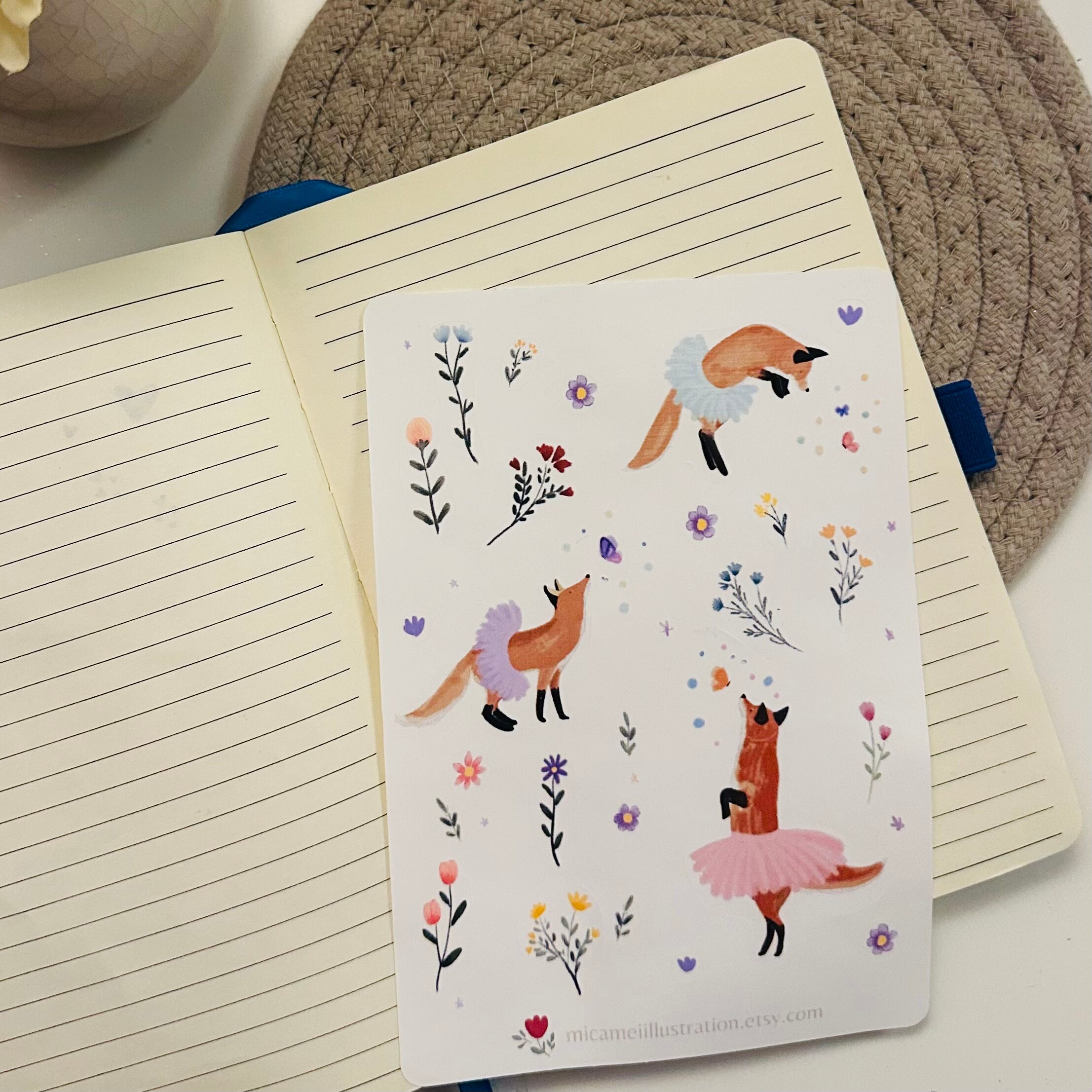 Cute Fox Sticker, Sticker Collection, Fox, Sticker Sheet, Easter ...